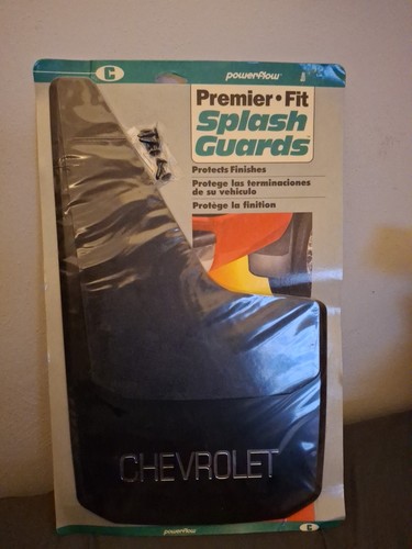 Vtg Power Flow Premier Fit 2 Splash Guards "Chevrolet" Sz C New 1998 ...