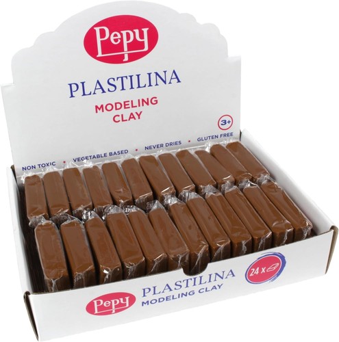 Reusable Non-Drying Modeling Clay, 24 Bars, 1.4oz Each, Arts & Crafts ...