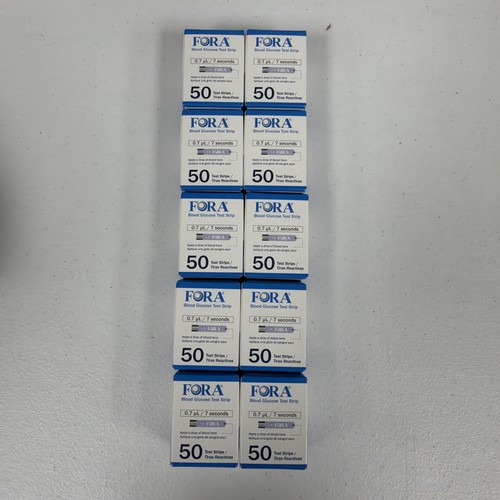 FORA Blood Glucose Test Strips V10 D10 D20 Premium V12 1,000 Count Exp ...