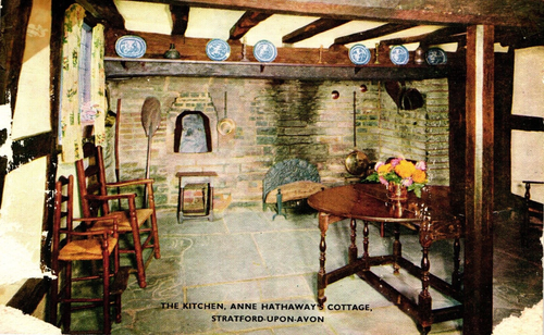 The Kitchen Anne Hathaway Cottage Stratford Upon Avon Postcard Unposted ...