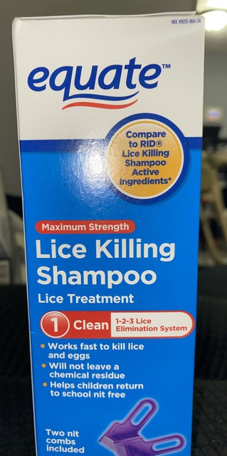 EQUATE MAXIMUM Strength Lice Killing Shampoo Treatment 2022 8oz (rid) 2 ...