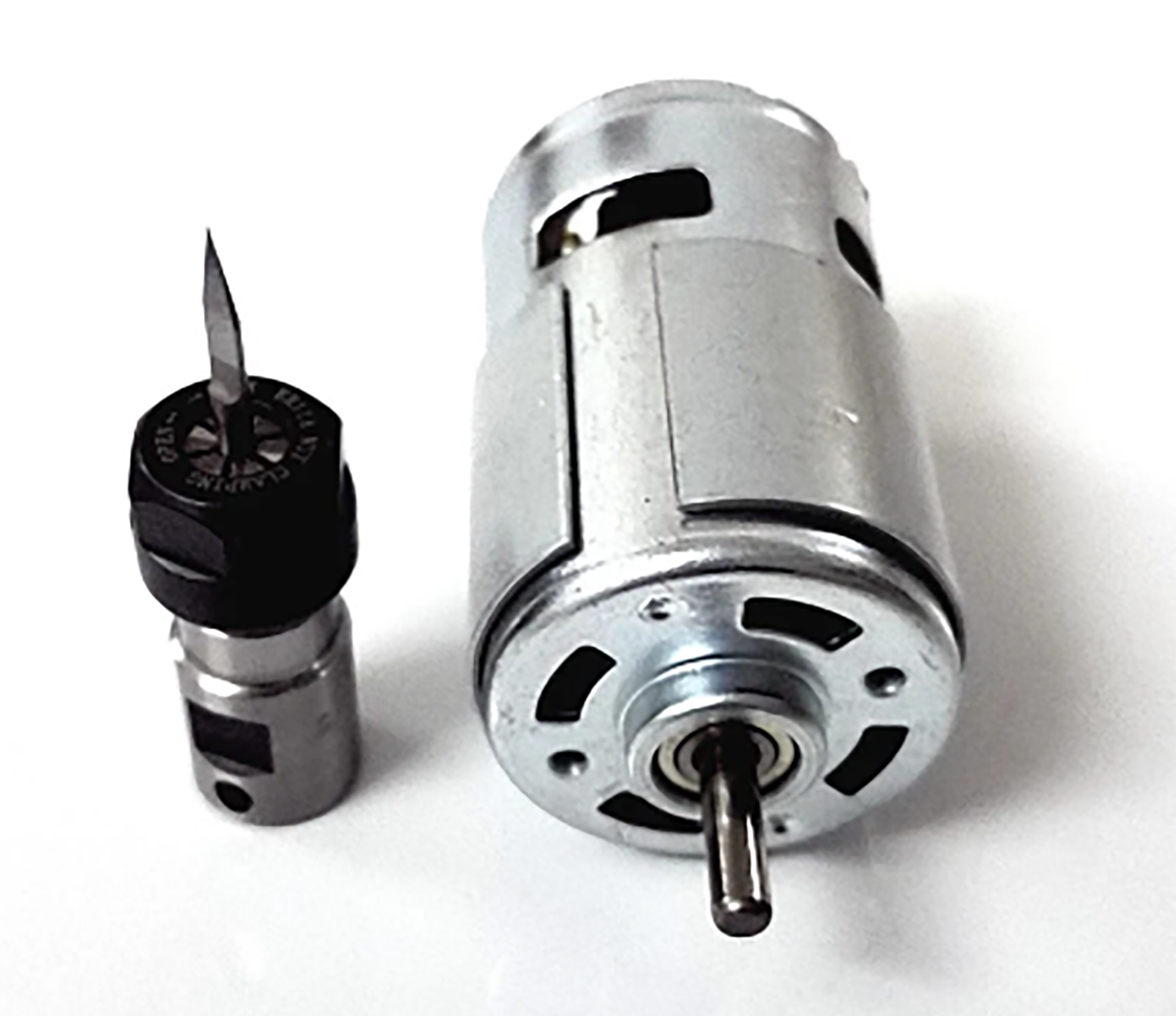 775 DC Motor with ER11 Extension Rod Carving Knife 12-36V 4000-12000 ...
