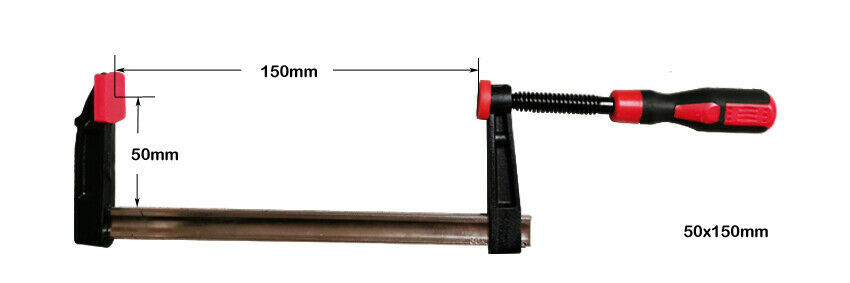 F CLAMP Quick 50 80 120 x 150 250 300 350 450 600 mm Heavy Duty | eBay ...