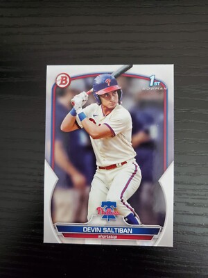 Devin Saltiban - 2023 Bowman Draft Paper Prospect 1st Bowman BD-2 ...