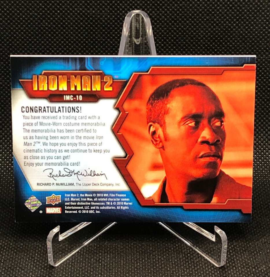 2010 Upper Deck Marvel Iron Man 2 Costume Memorabilia #IMC-10 Jim ...