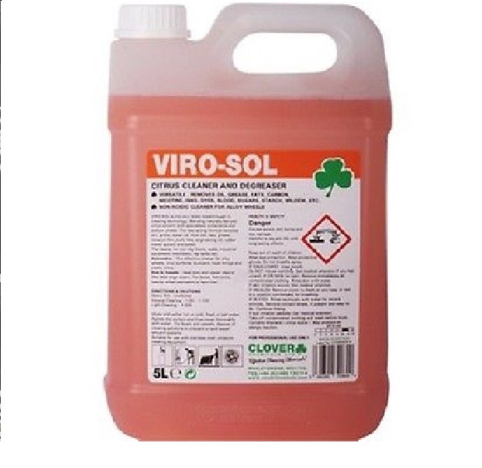 5 Litre Virosol Viro-Sol Citrus Based Strong Cleaner & Degreaser Fast ...