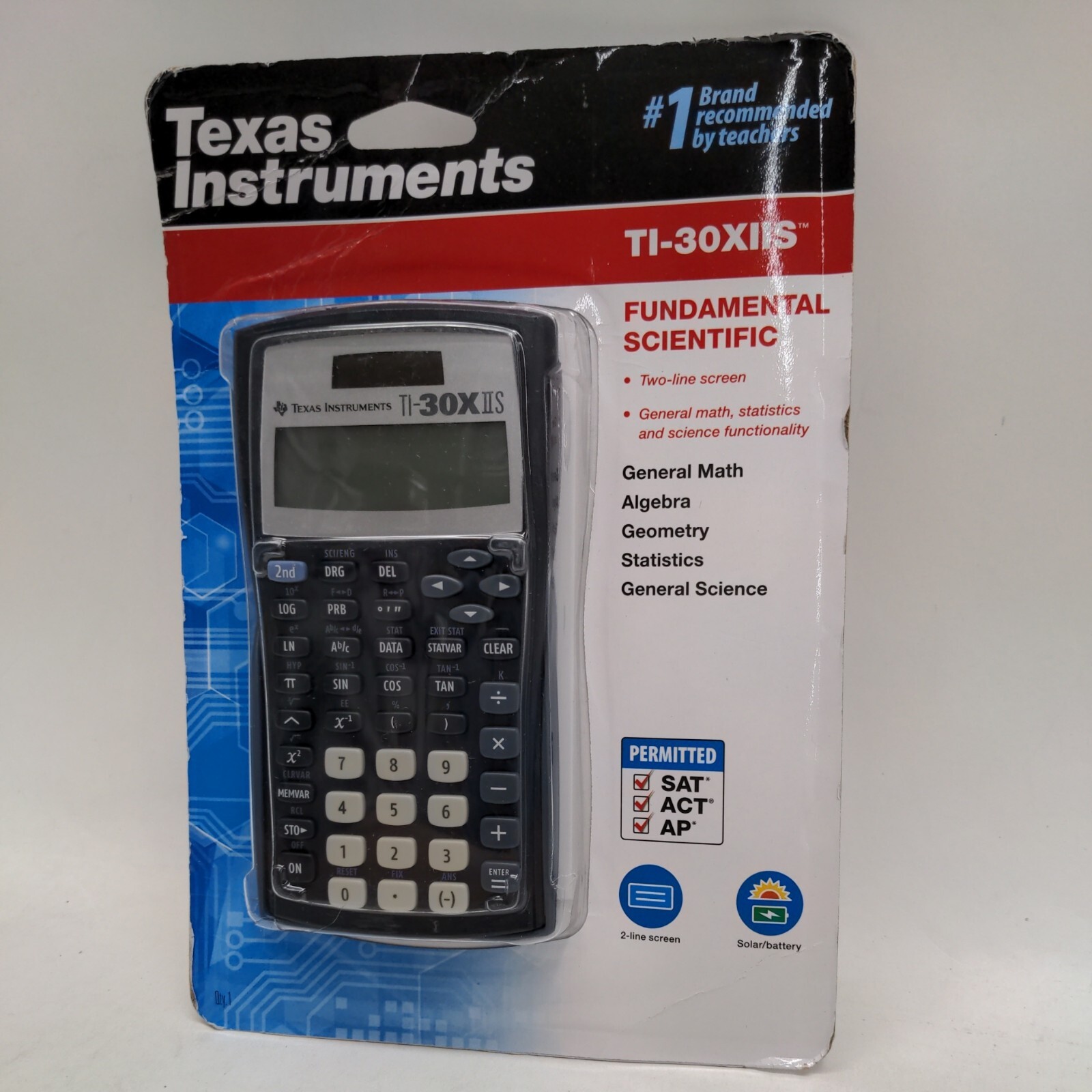 NIB Texas Instrument Calculator scientific SAT/ACT/AP TI-30X IIS Solar ...