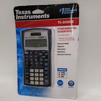 NIB Texas Instrument Calculator scientific SAT/ACT/AP TI-30X IIS Solar ...