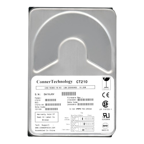 Conner 10.2GB Internal 5400RPM 3.5" (CT210) HDD for sale online | eBay