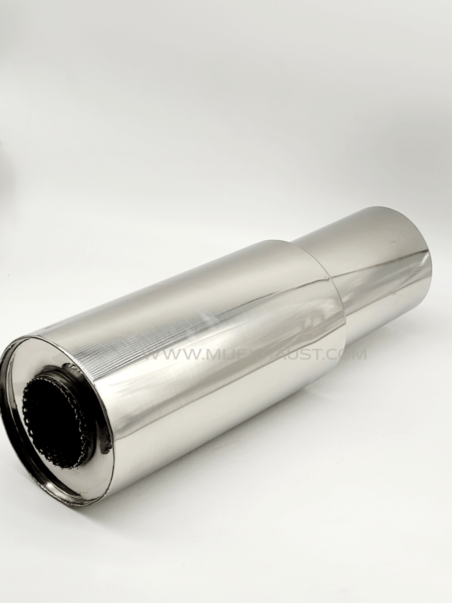 Exhaust Tips 3 Inch Inlet 5" Jap Style Tip Box Exhaust Muffler - 3 ...