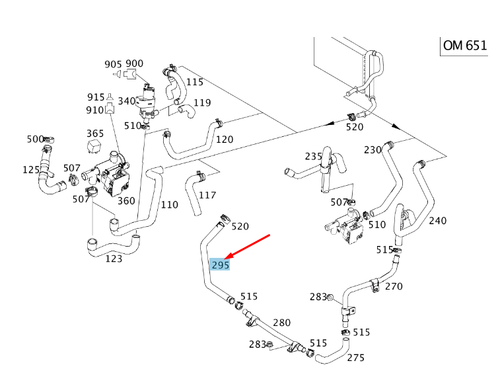 MERCEDES-BENZ VITO W639 Return Line To Engine Hose A6398320893 | eBay ...
