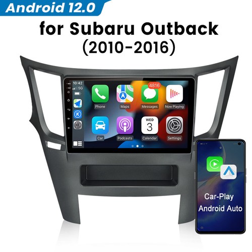 For Subaru Outback 2010-2016 Carplay Android 12 Car Stereo Radio Touch ...