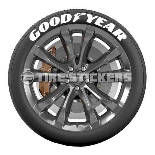 Tire Stickers - "GOOD YEAR" - 1.25" For 17"-18" Wheels (4 decals) | eBay