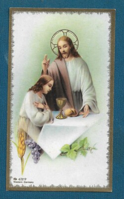 Jesus Christ - Holy card, vintage Catholic card ! | eBay