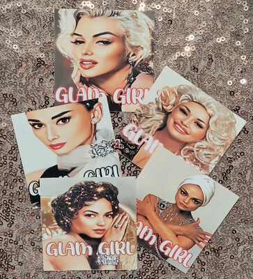 Vintage Glam Girl Hollywood Icon Vinyl Sticker | eBay