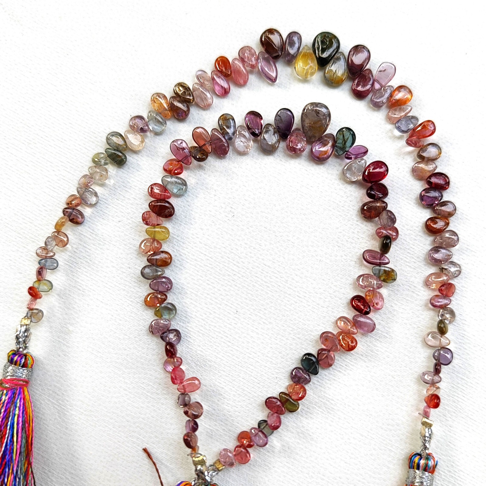 Natural Rainbow Spinel Gems 5x3 to 8x6 mm Size Smooth Pear Shape Beads ...