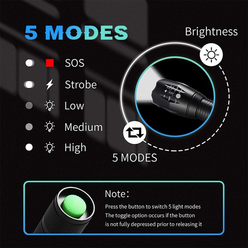 90000lm Genuine Lumitact G700 LED Tactical Flashlight Military Grade ...