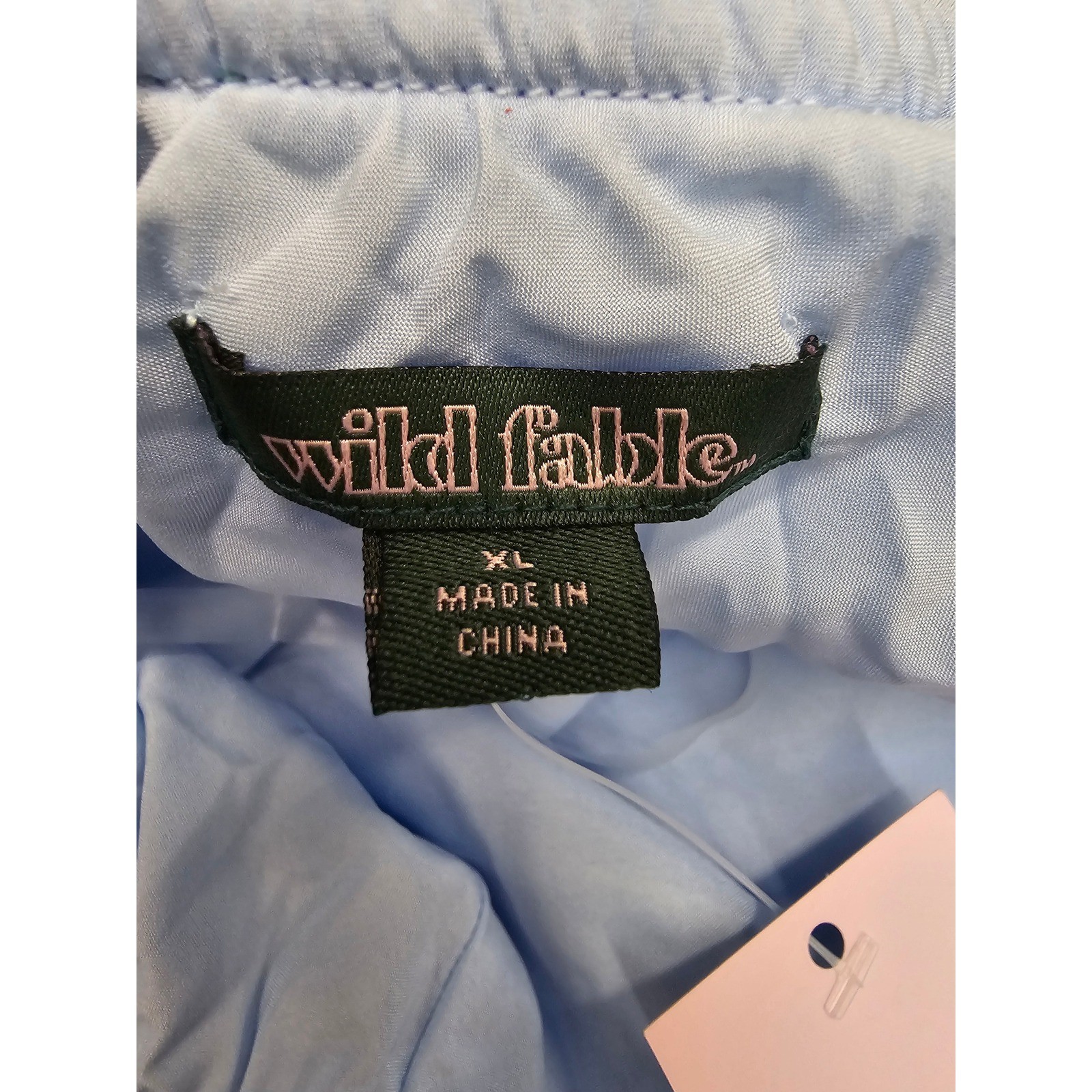 Wild Fable Light Blue Satin Halter Mini Dress Open Back XL NWT 331 09 ...