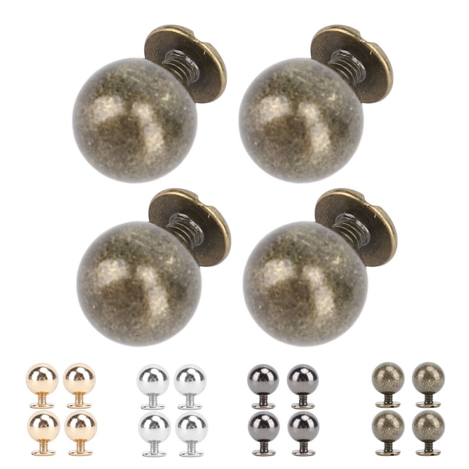 50 Set Round Rivet Sets Solid Iron Multifunctional 8mm Ball Rivet Kits ...