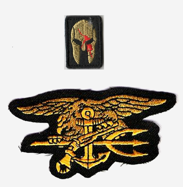 US NAVY USN SEAL INSIGNIA PATCH USN SEAL vêlkrö INSIGNIA PATCH + 2" TAB ...