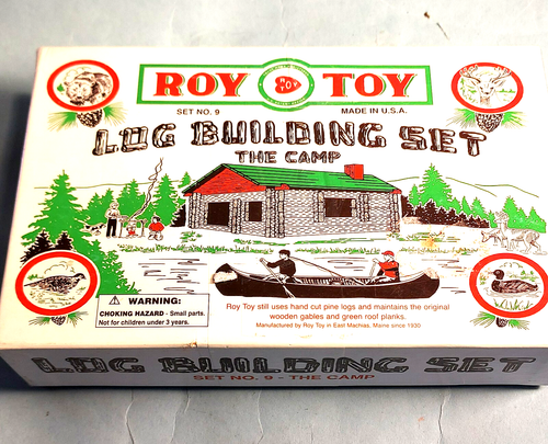 Roy Toy Log Building Set The Camp Complete Set No. 9 Wooden USA Made ...