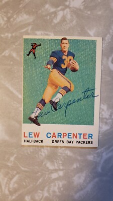 Lew Carpenter Signed 1959 Topps Rookie | eBay