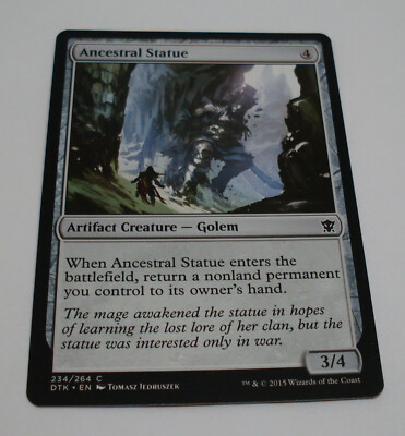 MTG Karte - Ancestral Statue - Artifact Creature Golem - Magic the ...