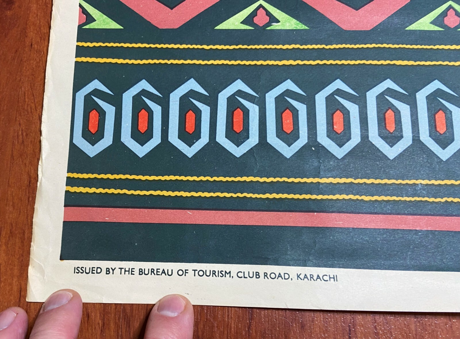 RARE Large Original Poster - 1961 Pakistan - Dacca - Mosque Muslin ...