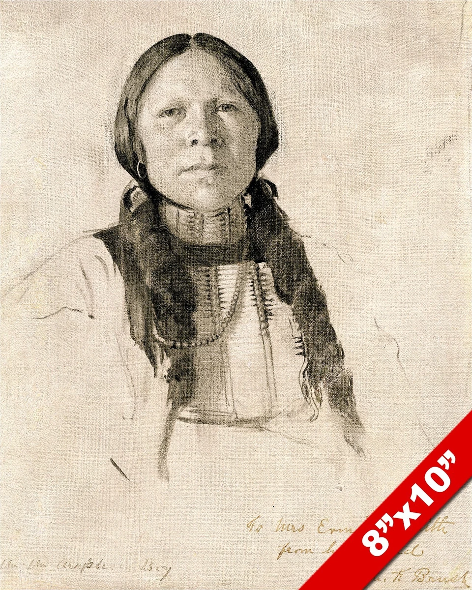 Native American Boy Drawing