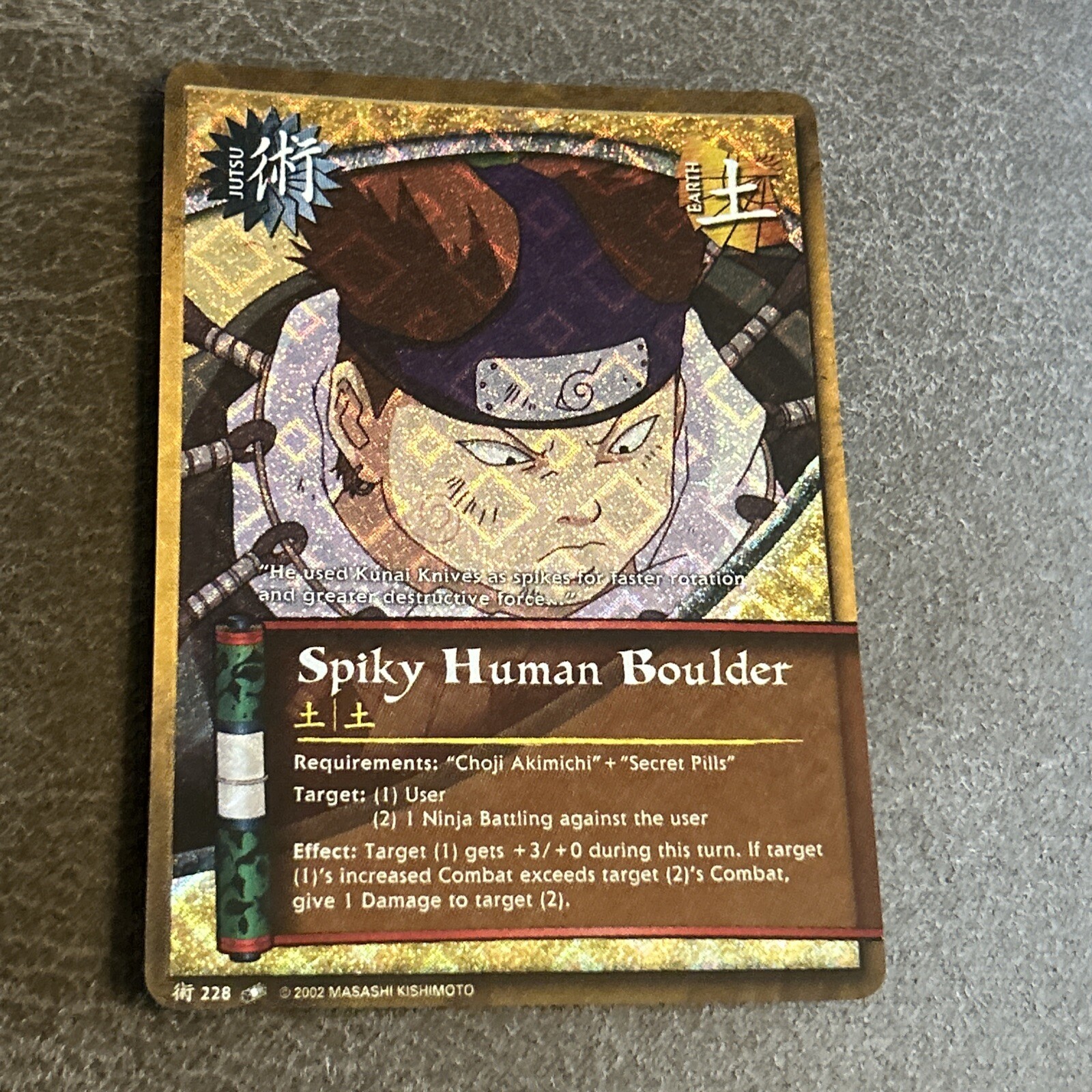 Spiky Human Boulder Ccg Naruto Diamond Holo #228 LP | eBay