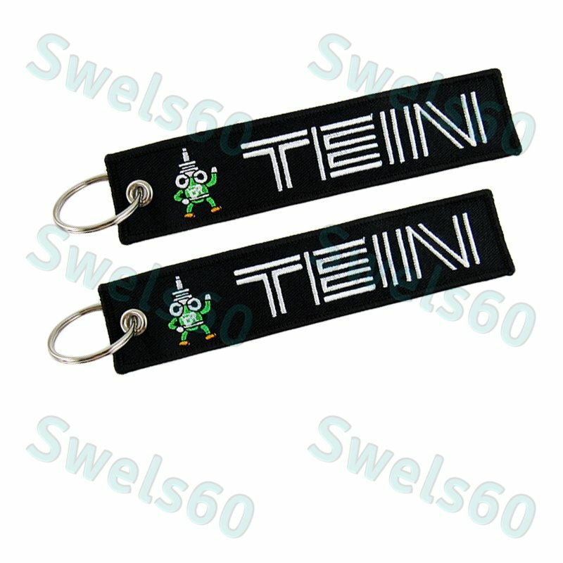 DOUBLE SIDE EMBROIDERED KEY TAG JDM TEIN RACING KEYCHAIN CELL HOLDERS ...
