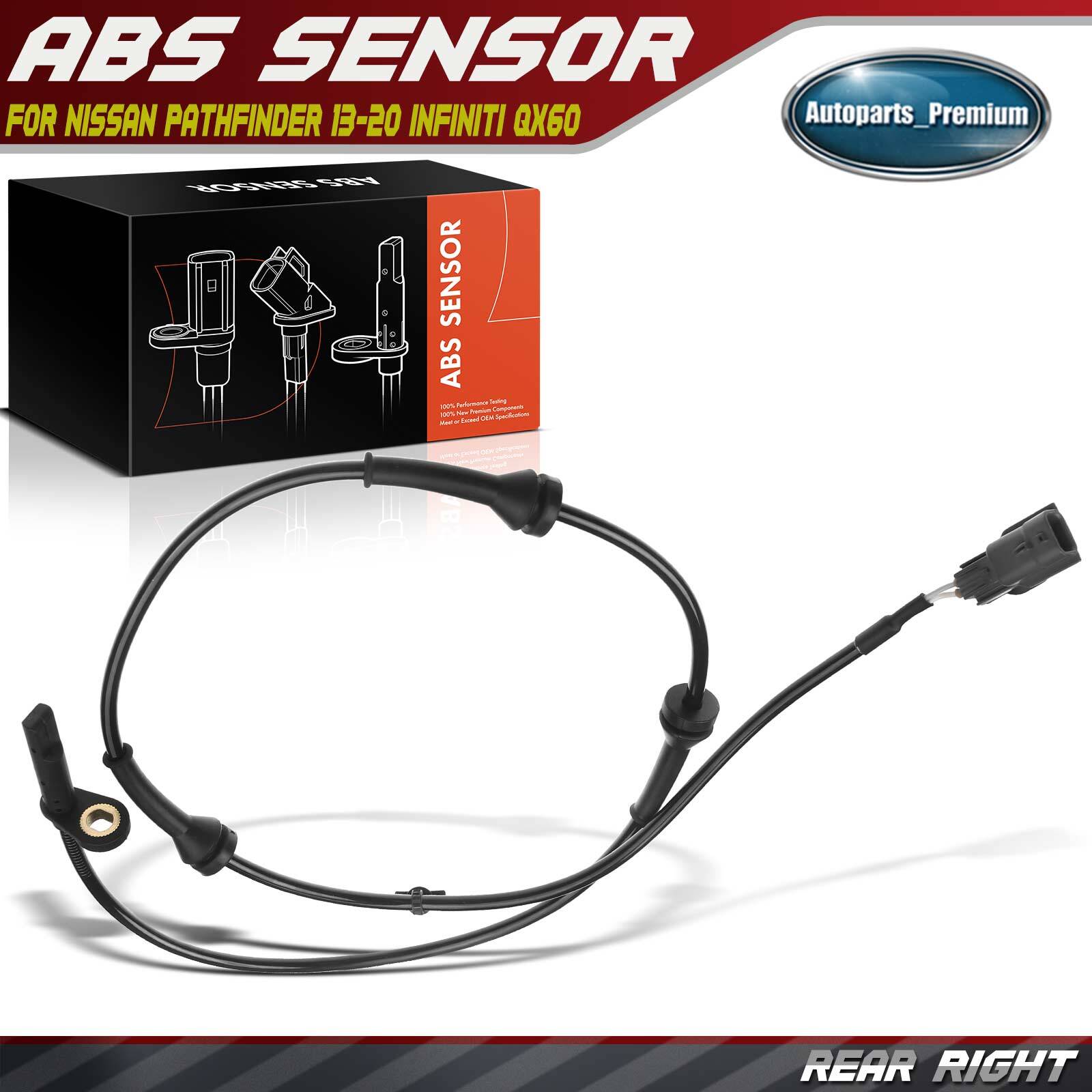 Rear Right ABS Wheel Speed Sensor for Infiniti QX60 2014-2020 Nissan ...