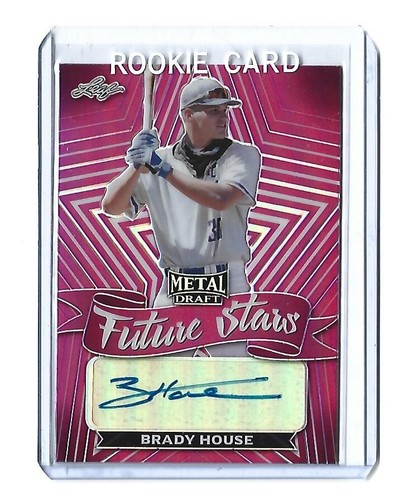 BRADY HOUSE 2021 Leaf Metal Draft #FS-BH1 Future Stars PINK AUTOGRAPH ...
