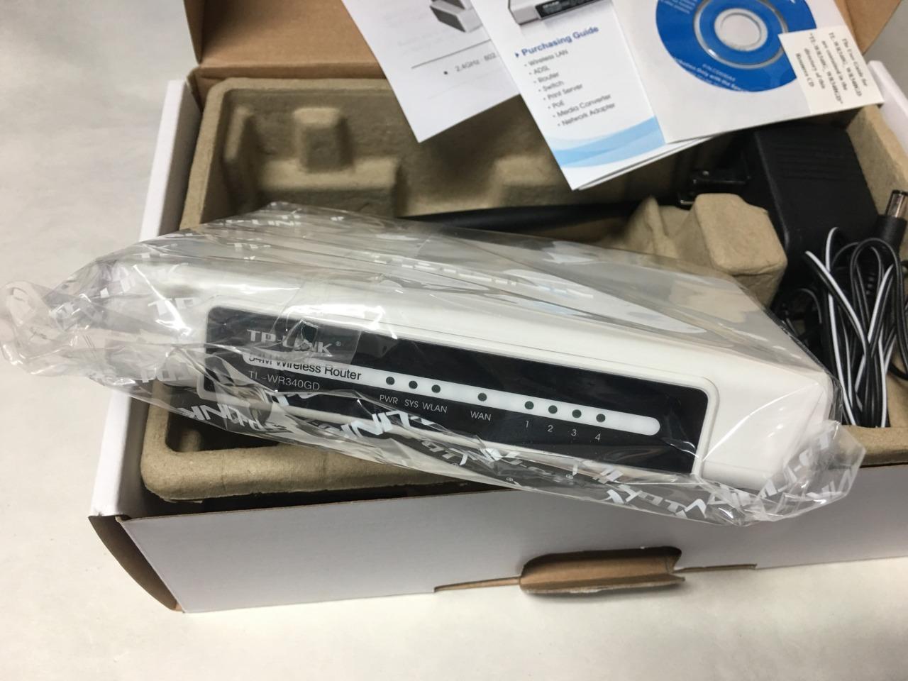 TP-Link TL-WR340GD 54 Mbps 4-Port 10/100 Wireless G Router for sale ...