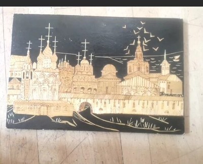 1930S RUSSIAN MATCHSTICK PICTURE OF ORTHODOX CHURCH FROM YAROSLAVL | eBay