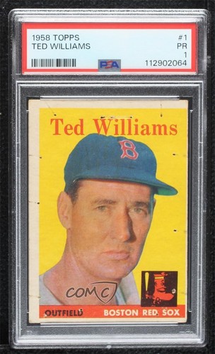 1958 Topps Ted Williams #1 PSA 1 HOF | eBay