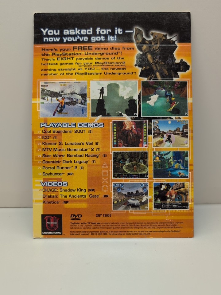 Playstation 2 PS2 2.3 Demo Disk and Sleeve Rare! 711719419723| eBay