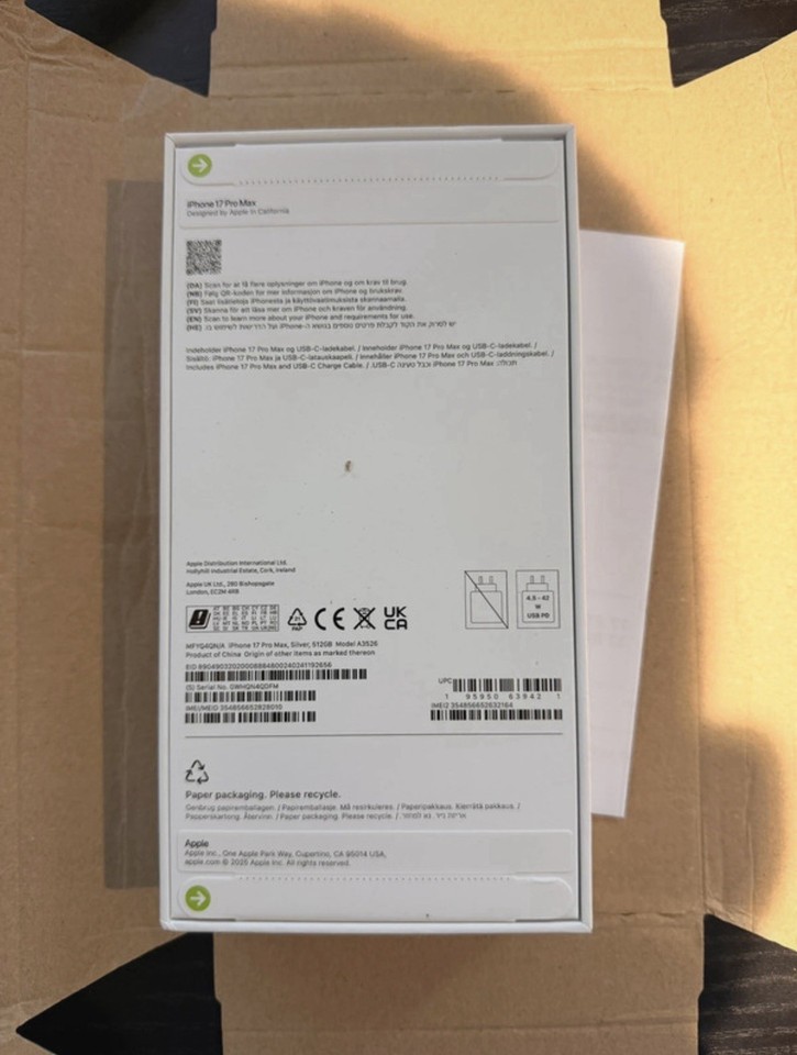 Apple iPhone 17 Pro Max 1TB Silver Unlocked Smartphone New Sealed | eBay UK