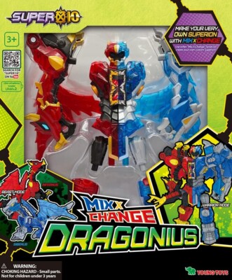 YOUNG TOYS SUPER 10 MIX X CHANGE DRAGONIUS 150mm ACTION FIGURE | eBay