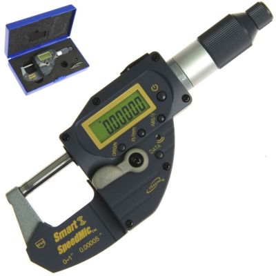 Digital 1" Micrometer Bluetooth Absolute Origin SpeedMic Quick Snap ...