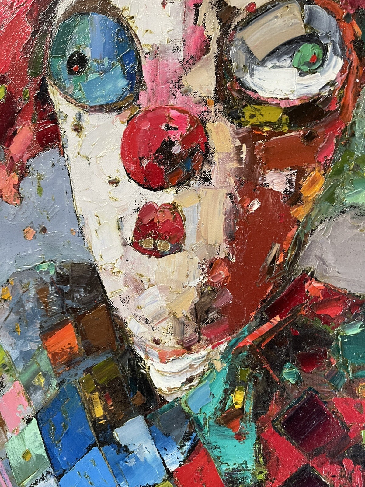 Original painting "The Clown” Oil on canvas 20x24 in by Ana Kim | eBay