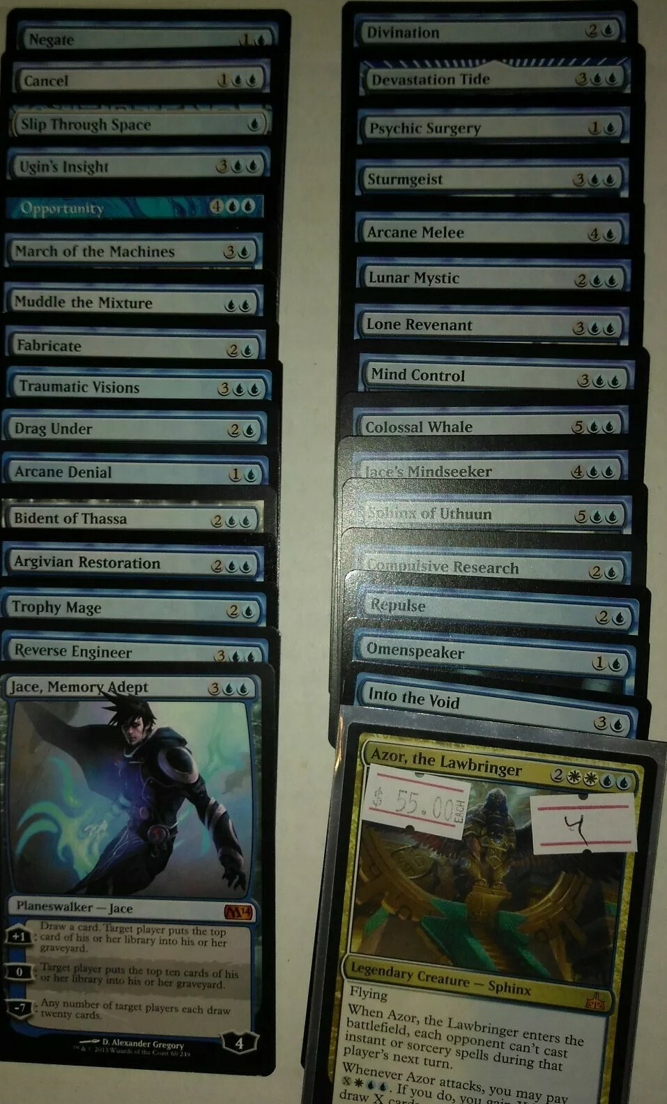 MTG Commander Deck - Azor, the Lawbringer Magic the Gathering Azorius ...