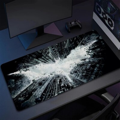 Large Mouse Desk Mat Pad Batman Dark Knight Themed Gaming Waterproof ...