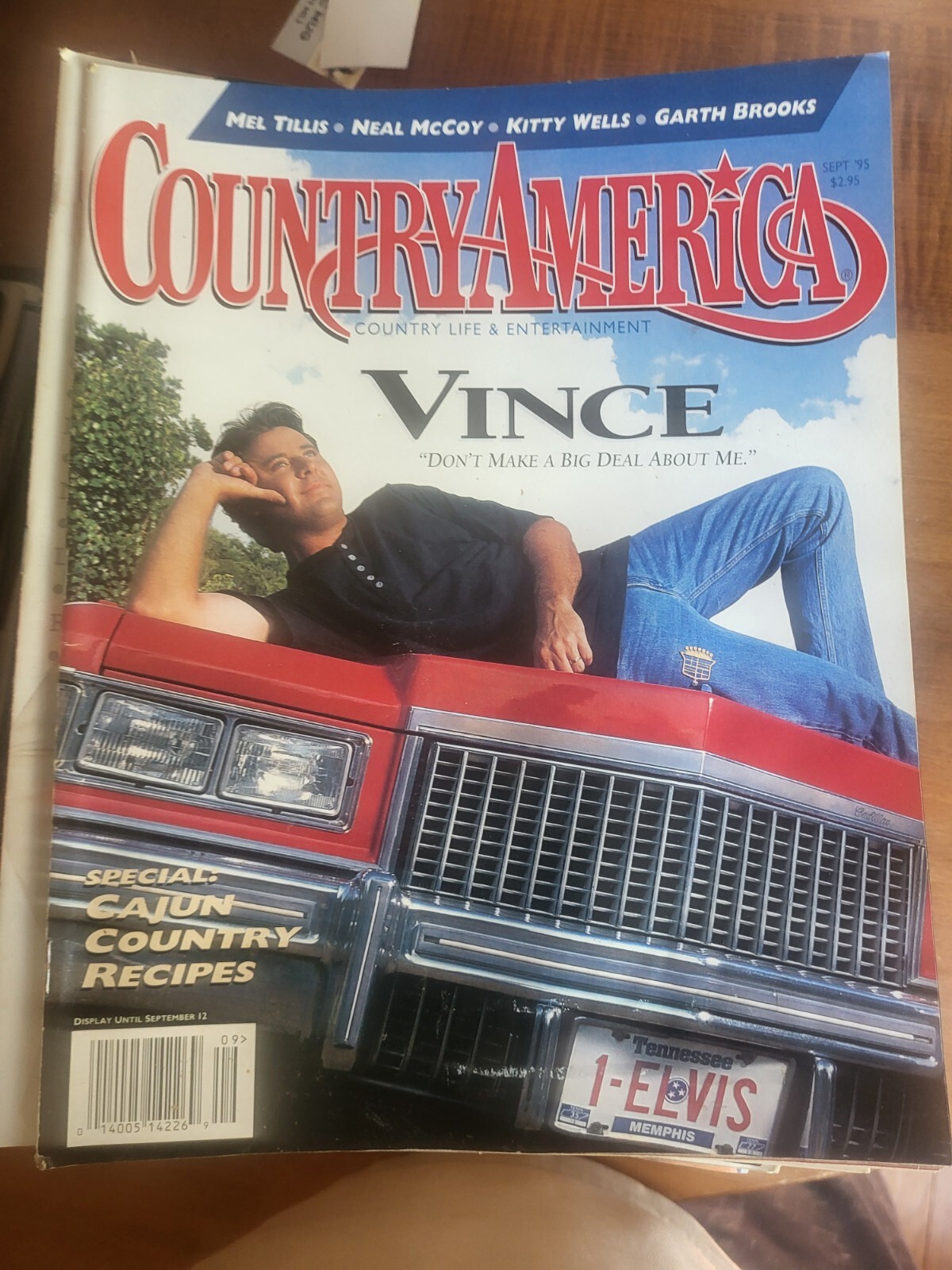 1995 SEPTEMBER COUNTRY AMERICA MAGAZINE - VINCE GILL on Cadillac MEL ...