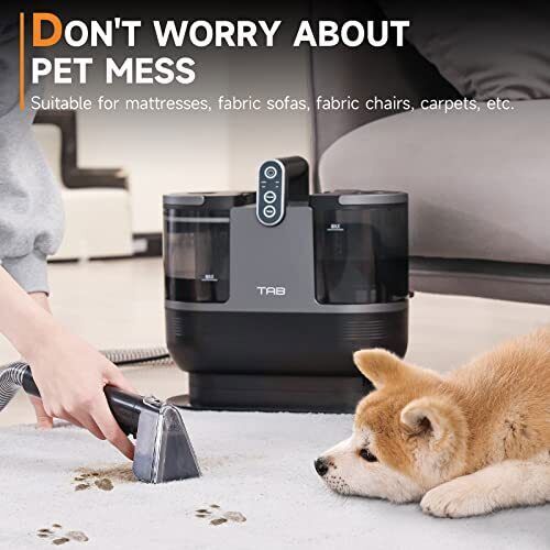 TAB R6 Portable Carpet Shampooer Machine Upholstery Pet Spot Cleaner ...
