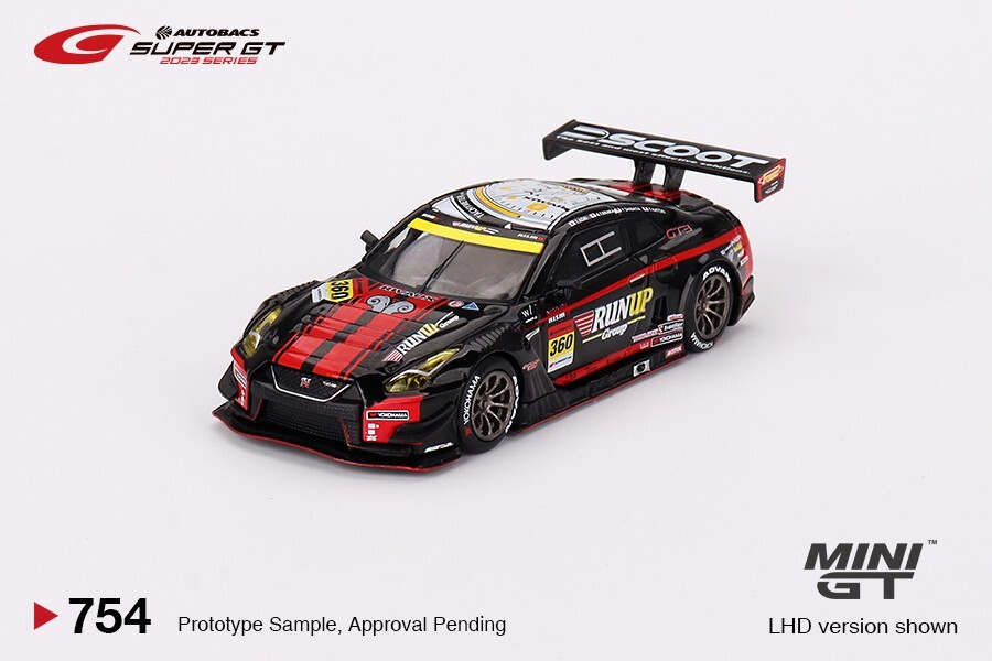 Mini GT 1:64 Nissan GT-R NISMO GT3 #360 "RUNUP RIVAUX GT-R" TOMEI ...