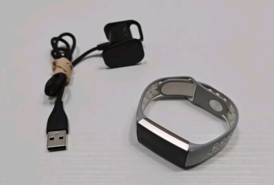 Fitbit Charge 3 Advanced Fitness Activity Tracker White Gray Band With ...