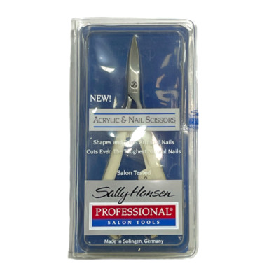 Sally Hansen Professional Salon Tool Acrylic & Nail Scissors NEW AS ...