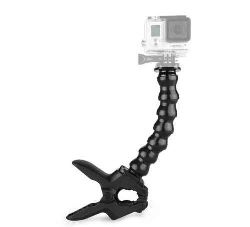 Adjustable Jaws Clamp Mount Flexible Goose Neck For GoPro HD Hero ...