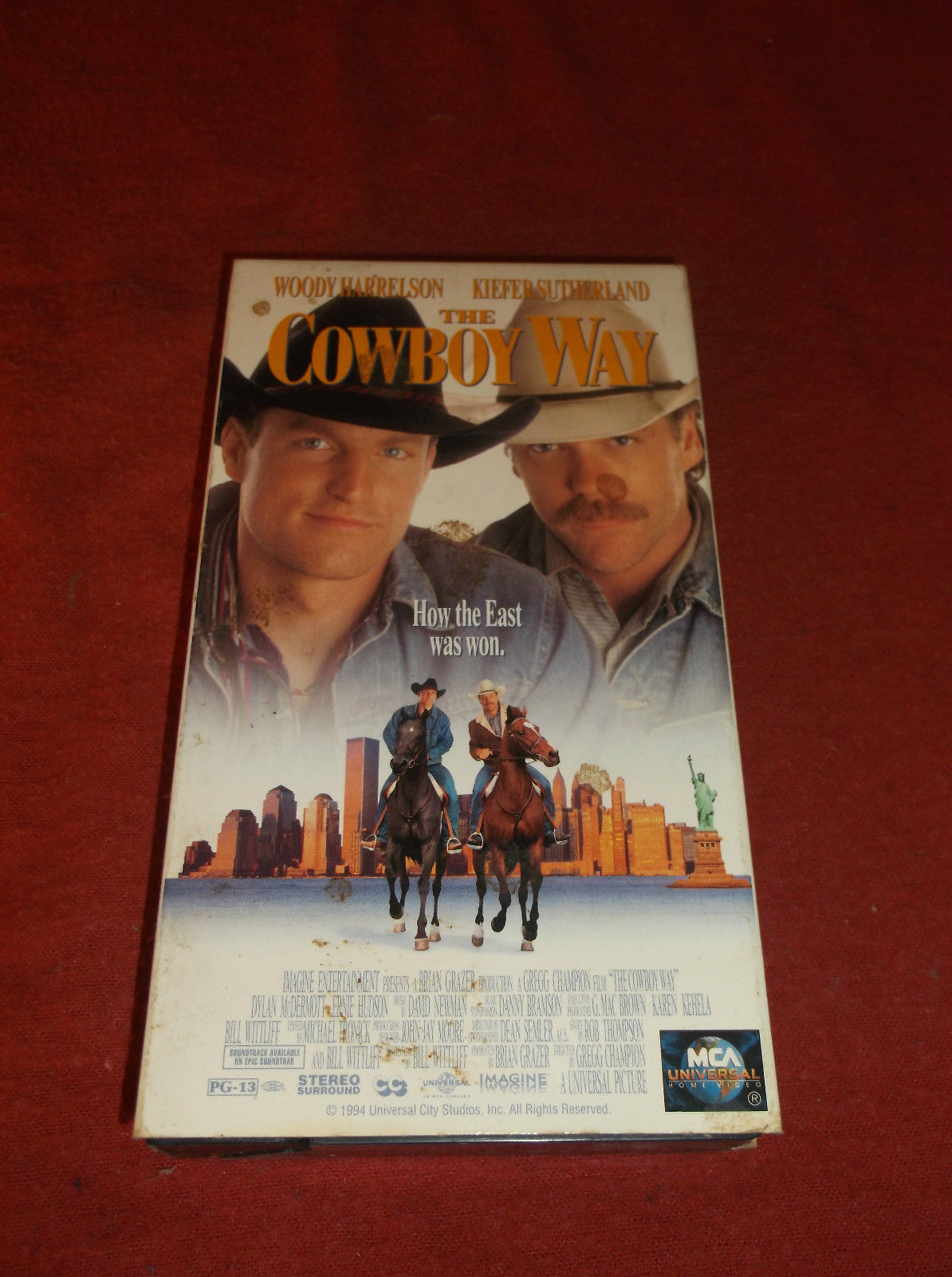 The Cowboy Way (1994) VHS western Woody Harrelson Kiefer Sutherland ...